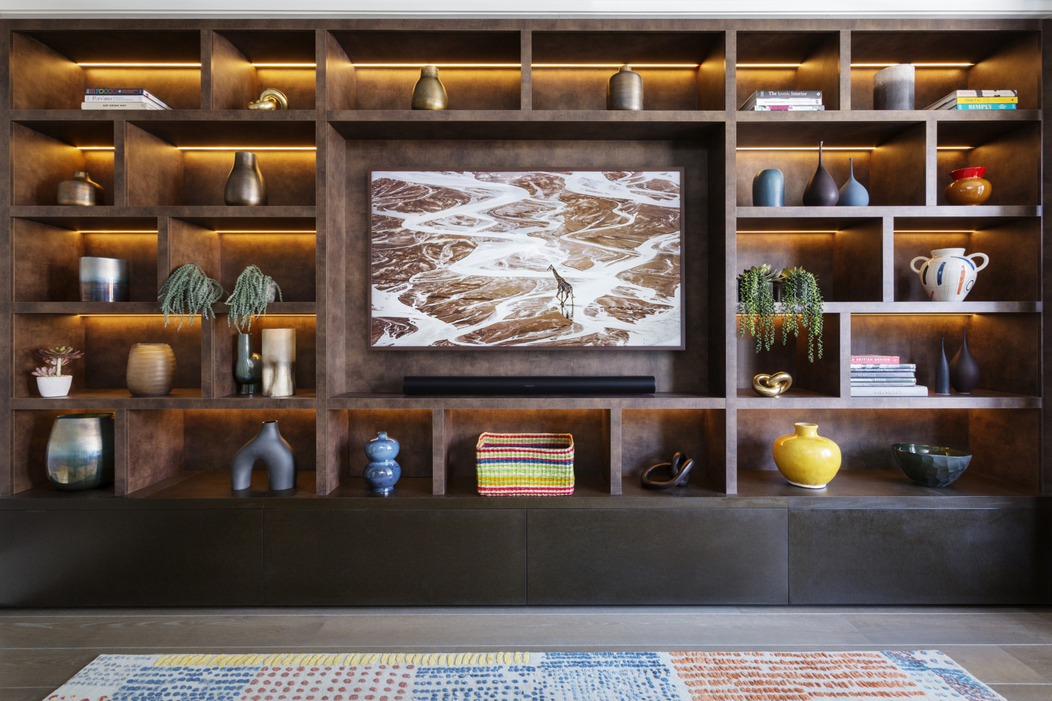 Designing a Statement Media and Fireplace Wall: What to Know - HUX London