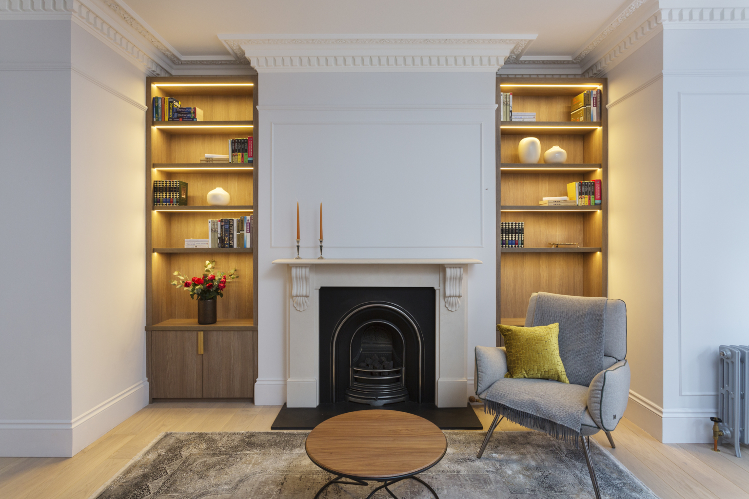 Designing a Statement Media and Fireplace Wall: What to Know - HUX London